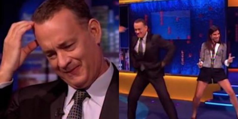 Tom Hanks, a famous actor, and Sandra Bullock replicated the well-known ...