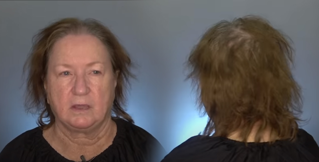 The 67-year-old woman went to a beauty salon to enhance her appearance ...