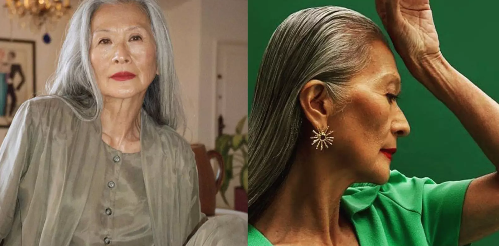 This 68-year-old woman had become a model, demonstrating that beauty is ...